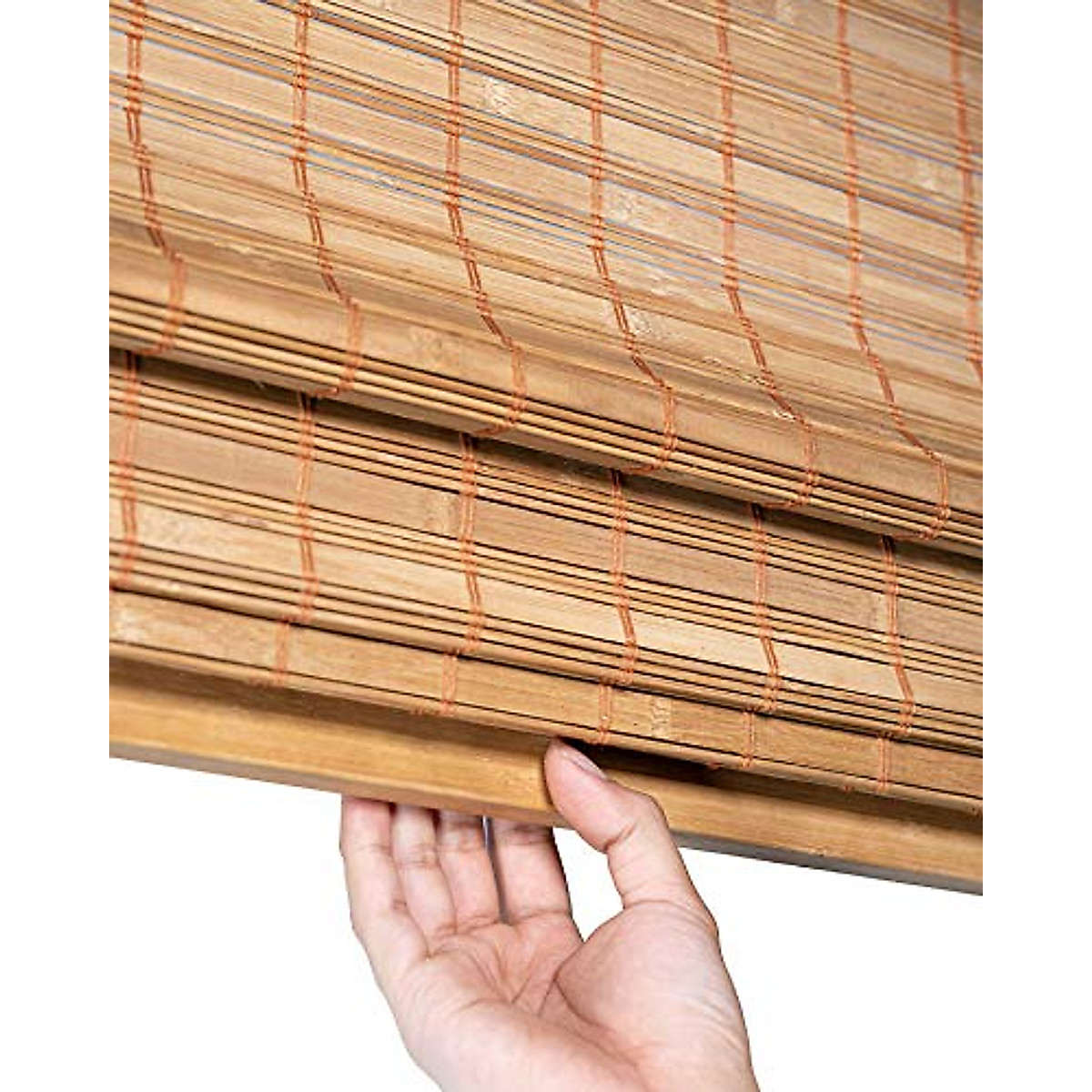 CHICOLOGY Bamboo Blinds , Shades Roman for Windows Window Home Patio & Shade 27"W X 64"H, Squirrel