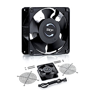 SCCCF AXIAL 12038, Quiet Muffin Fan, 110V 115V 120V AC 120mm x38mm Axial Cooling Fan Dual Ball for Electronic Equipment