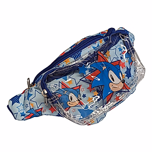 Sonic Boys Fanny Bag Belt Bag Kids Phone Pouch Waist Bag With Dual Zipper Pockets