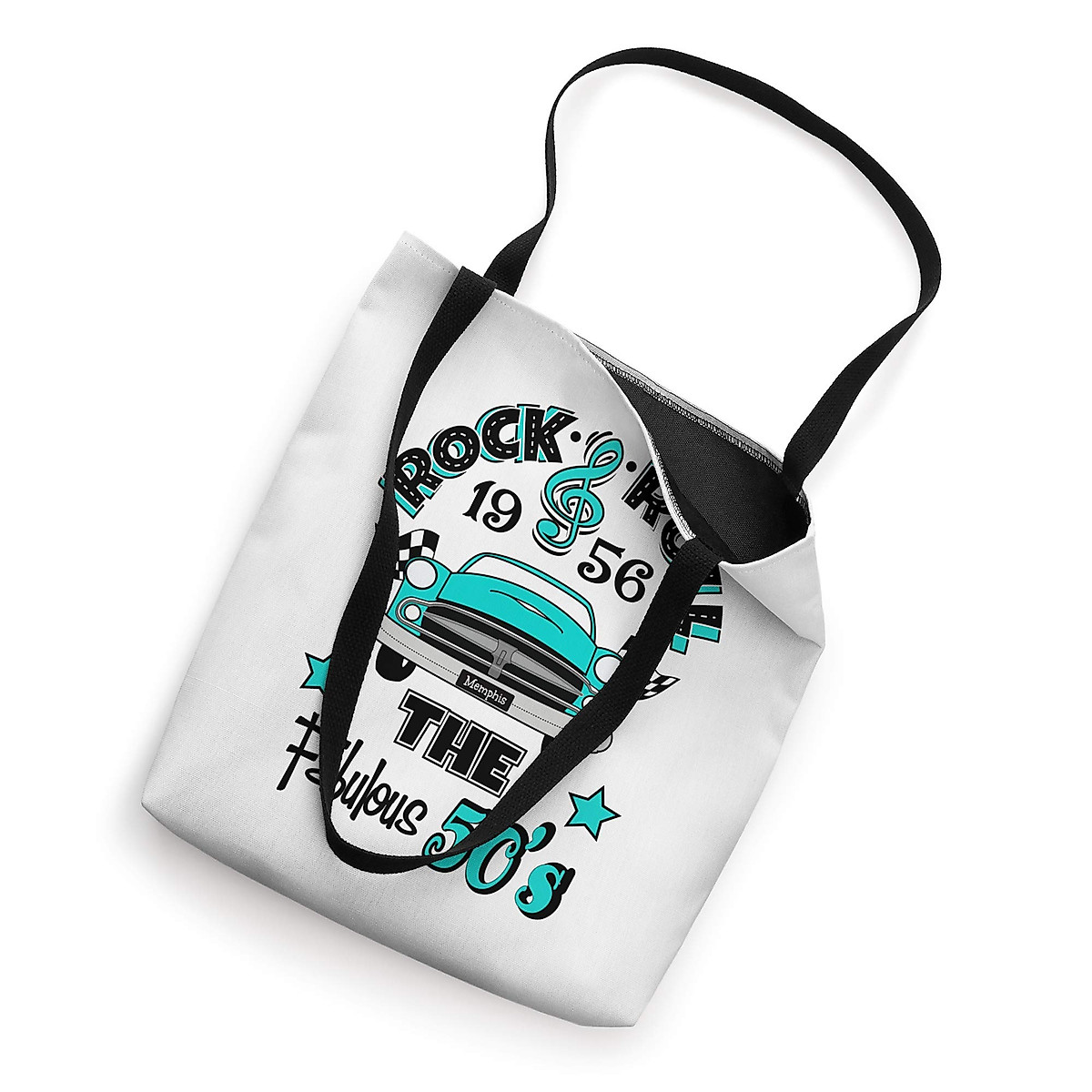 1950s Sock Hop Rockabilly 50s Gifts Doo Wop Rock and Roll Tote Bag
