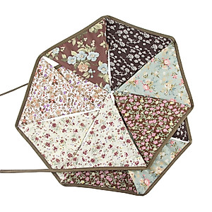 LOVENJOY Brown Floral Collection 100% Cotton Banner for Wedding Baby Shower Party Decoration