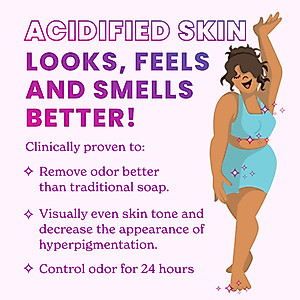 Lume Acidified Body Wash - 24 Hour Odor Control - Removes Odor Better than Soap - Moisturizing Formula - Formulated Without SLS or Parabens - OB/GYN Developed - 8.5 ounce (Pack of 2) (Clean Tangerine)