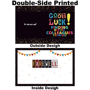 KMLIFE Farewell Jumbo Card, 22x14 Inches, Elegant Design, Inspirational Sentiment, Premium Quality, Perfect for Farewell Party