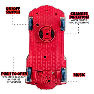 Light Up Transparent Gear Racer Toy Car for Kids, Bump and Go Toy car with Colorful Moving Gears, Music, and LED Effects, Fun Educational Toy for Kids, Great Birthday Gifts For kids 3 years and older