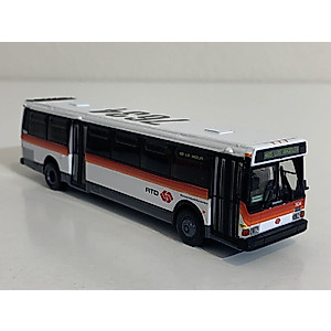 Grumman 870 Transit Bus-RTD-Los Angeles California Iconic Replicas 1/87 Scale New in The Box 5" Long