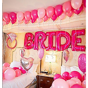 Pink Balloons Metallic Pink Balloon, 50Pcs 12Inch Hot Pink Chrome Pink Latex Balloons Baby Pink Balloons and Dark Magenta Pink Balloons for Birthday Baby Shower Princess Party Decorations