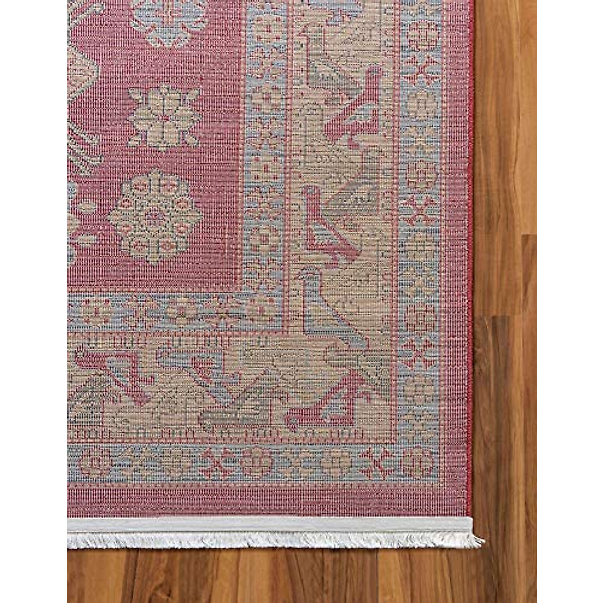 Unique Loom Sahand Collection Traditional Geometric Classic Red Runner Rug (2' 7 x 6' 7)