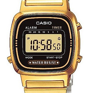 LA670WGA-1D Ladies Gold Tone Digital Watch RETRO