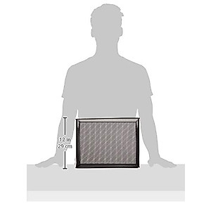 U Brands Mesh Steel Desktop Hanging File Holder, Letter Size, 12.4" x 9.53" x 5.5", Black - 457U00-06