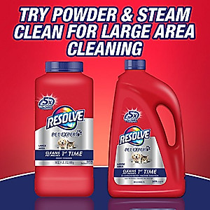 Resolve Pet High Traffic Carpet Foam, Cleans Freshens Softens & Removes Stains, 22 Fl Oz (Pack of 4)