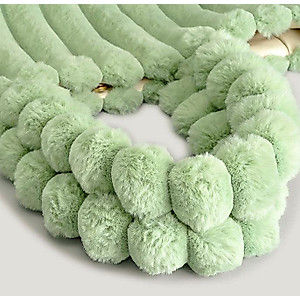 Women's Tote Handbag Fleece Shoulder Bag Hobo Tote Bag Faux Fur Retro Casual Clutch Cute