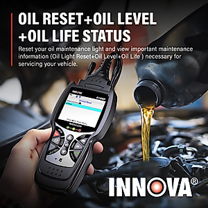 INNOVA 6100P OBD2 Scanner ABS SRS Transmission, Car Code Reader Diagnostic Scan Tool with Oil Reset, Battery & Alternator Test, Full OBD II, Live Data