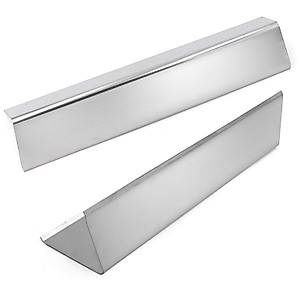 Hongso 15.3" Stainless Steel Grill Heat Shield Tent Flavorizer Bars Replacement for Weber Spirit 200 Series, Spirit E/S 200 & 210, Spirit II 210 Series with Front-Mounted Control Panels, 7635, 3-Pack