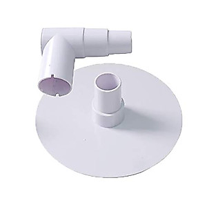 ATIE Pool Skimmer Skim Vacuum Plate with 90 Degree Elbow 8929 Compatible with Swimline HydroTools Vacuum Adapter Plate w/Elbow 8929