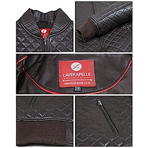 Laverapelle Men's Genuine Lambskin Leather Jacket (Brown, Extra Small, polyester Lining) - 1801006