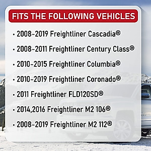 Replacement Coolant Reservoir Tank - Compatible with Freightliner Vehicles - Cascadia, Century Class, Columbia, Coronado, FLD020SD, M2 106, M2 112 - Replaces 525263005, A05-25263-006, A0533118000