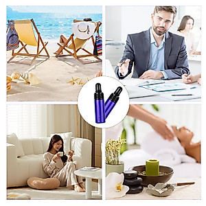 Kesell 5ml Small Dropper Bottles Empty Essential Oil Glass Bottle Lotion Perfume Sample Vials with Glass Eye Dropper, Pack of 20