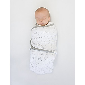 Amazing Baby Swaddle Blanket with Adjustable Wrap, Set of 3, Zebra, Confetti and Lattice, Sterling, Small