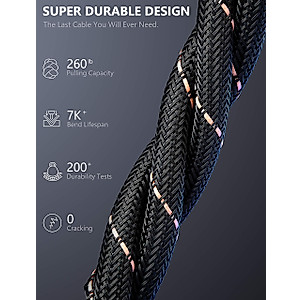 HDMI 2.1 Cable, Ultra High Speed 48Gbps 8K HDMI Cable 8ft, ARISEN 4K120 8K@60Hz Heavy Duty Braided HDMI Cord eARC HDR10 Compatible with RTX 3090 3080 PS5 4K TV Xbox Series X UHD TV Laptop