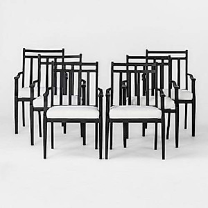 threshold Fairmont 6pk Steel Patio Dining Chairs - Linen
