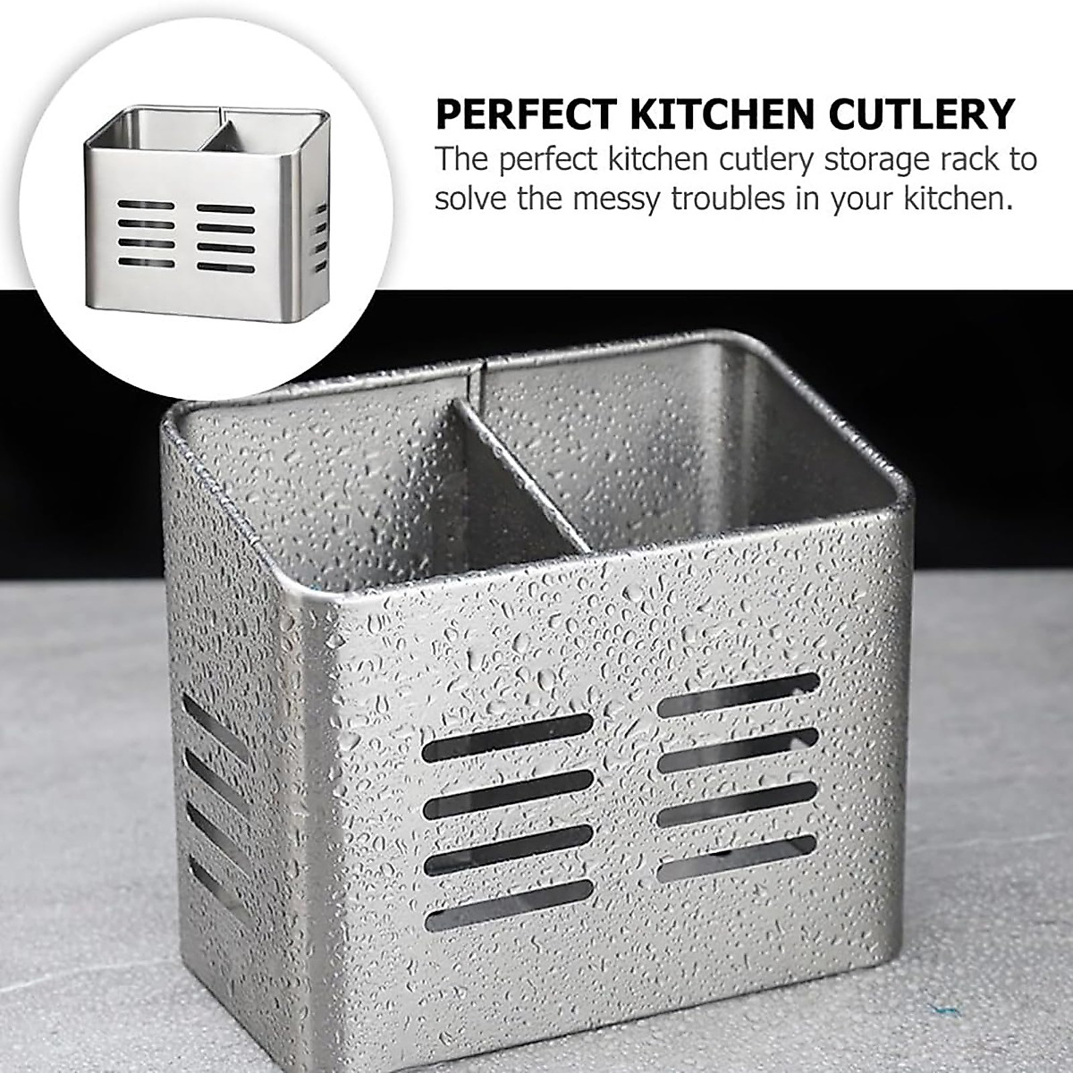 AItaf Utensil Holder Utensil Drying Rack Stainless Steel Utensil Holder Utensil Drying Rack Metal Utensil Caddy Utensil Holder Canister Stainless Steel Kitchen Utensils Holder for Home Restaurant