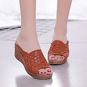 ZHOUXINGB Womens Sandals Size 10, Steel Toe Shoes for Women Boots Wide Calf Sandals Zipper Back Water Sandals Comfy Shoes Low Heel Booties Gym Steel Toe Shoes for Women Sneakers Brown