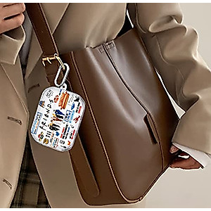 OOROYUME Cute AirPods Pro Case Cover Clear with Keychain, for Women Girls Boys Men Protective Case for Apple AirPods Pro Wireless Charging Case, Friends