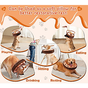 Dog Cones for Medium Dogs,Soft Cone for Dogs After Surgery,Inflatable Dog Cone,Dog Donut Collar,Dog Neck Donut,Cone for Dogs to Stop Licking(Medium Dog Cone)