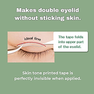 D-UP Wonder Eyelid Tape Waterproof Eyelid Stickers, 120 Pc, Invisible Blend Double Eyelid Lift Strips for Droopy Eyes, Japanese Instant Natural Eye Lid Eye Makeup, One Sided Adhesive