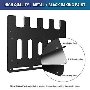 Riuog Wall Mount for Makita Battery Holders and Chargers Wall Mount, Stable 4 Piece Battery Holder 18V 14.4V and Charger Holder and Cordless Drill Driver, Order in Workshop and Garage