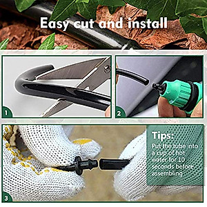 100ft 1/4 inch Blank Distribution Tubing Drip Irrigation Hose Garden Watering Tube Line for Small garden irrigation system