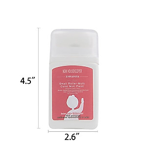 Small Roller Wall Patching Brush Wall Repair Paste Mini Spackle Roller Paint Brush Tool with Latex Paint 100g White