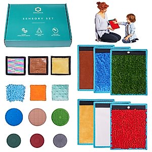 ODOXIA Sensory Mats for Autistic Children | Sensory Tiles for Kids | Mats, Discs & Bean Bags | Sensory Wall Panel | Multi-Sensory Exploration | Sensory Toys | Sensory Room Equipment | Tactile Play