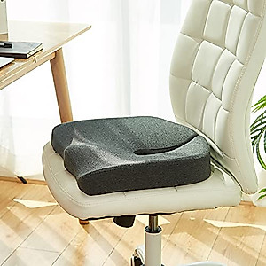BAILR Chair Pads Softness 17×16inch, Non Slip and Chair Breathable Cushion with Zipper, Seat Pad Ergonomic for Home Office Sofa Car Wheelchair