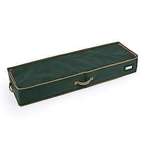 Covermates Keepsakes Underbed Storage Bag - Carrying Handles, Mesh Interior Pocket - Holiday Storage-Green