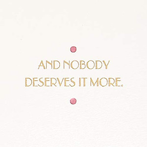 Hallmark Birthday Greeting Card for Her (Today's Your Day), Pink Stripes (0399RZB1181)