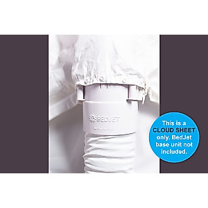 BedJet Cloud Sheet - Dual Zone King (Cooling, Heating & Climate Control just for Your Bed) White