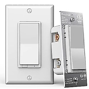 3-Way/Single Pole Smart WiFi Light Switch, Needs Neutral Wire, On/Off Control, in-Wall, No Hub Required, Compatible with Alexa/Google Home, ETL and FCC Listed (WF30S)