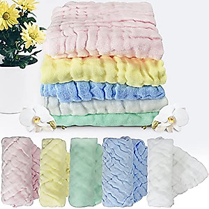 Muslin Cloths for Baby 5 Pack Burp Cloths Newborn Essentials 100% Cotton Organic Washable