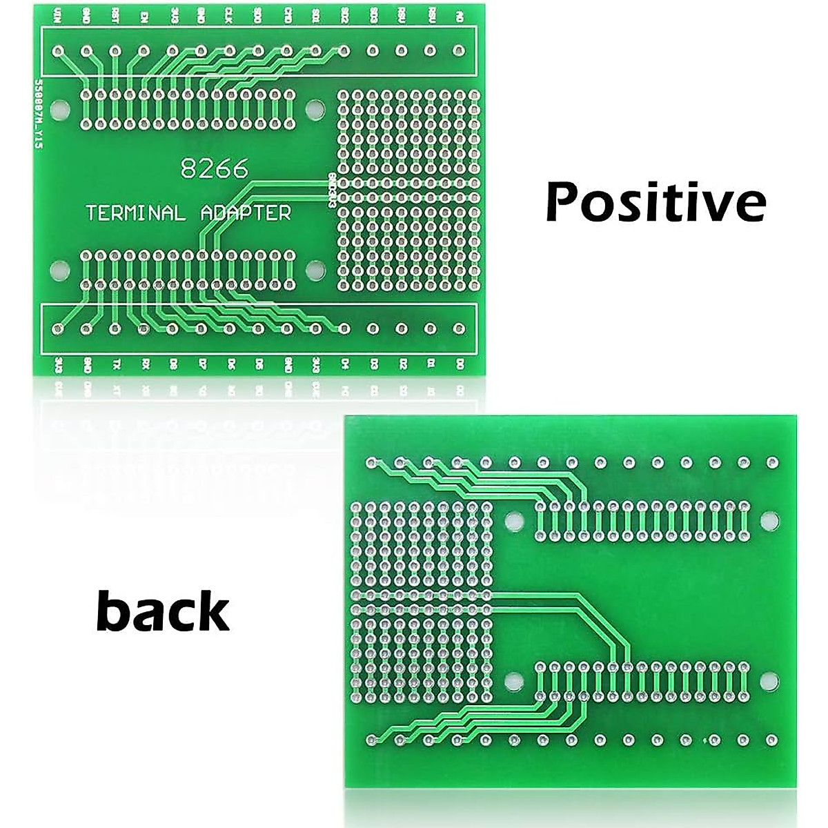 KeeYees 2pcs Expansion PCB Board with Screw Terminal Block Pin Header for ESP8266 for NodeMCU Development Board