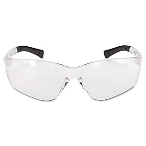 MCR SAFETY BK110AF BearKat Safety Glasses, Frost Frame, Clear Lens