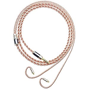 FSIjiangyi 19 Core OFC Copper Braid Earphone Cable IE200 Cable IE300 Cable for Sennheiser IE200 IE300 IE600 IE900 Replacement Cable (3.5mm Plug)