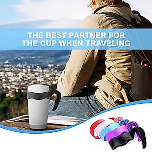 Hyturtle 1Pcs Stylish and Functional Purple Tumbler Handle For 20oz Cups - Secure Grip, Lightweight, Dishwasher Safe - Ideal for Travel and Outdoor Activities - BPA Free