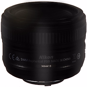 Nikon AF-S NIKKOR 50mm f/1.8G Len (Renewed)