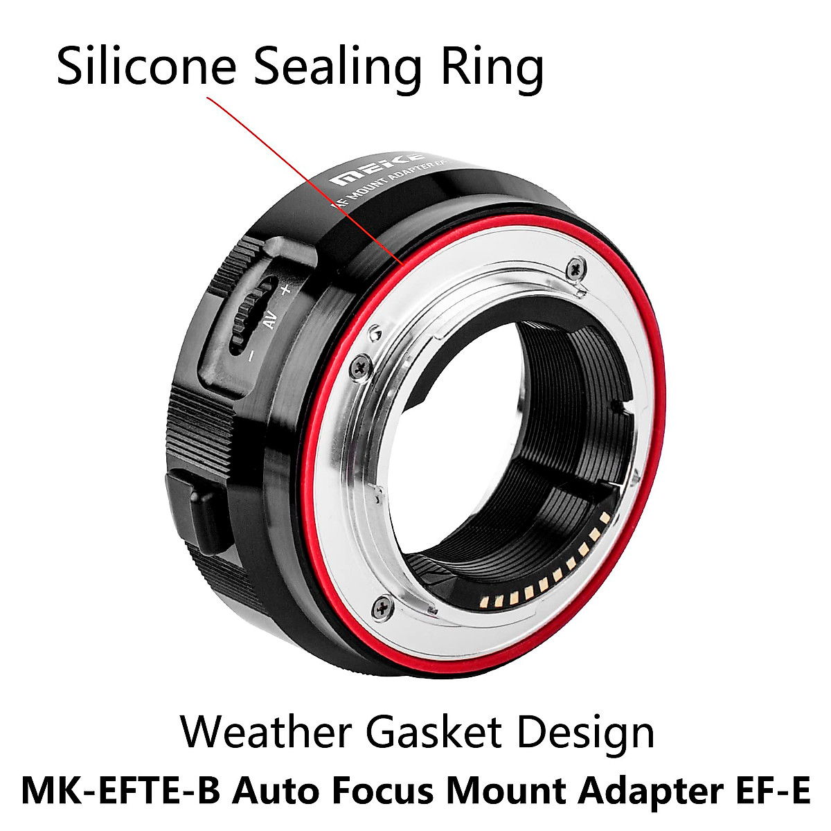 Meike MK-EFTE-B Auto-Focus Mount Adapter for Canon EF/EF-S Lenses to Sony E Mount Cameras A7SII A7 A6000 A6500 A7SIII A9, etc
