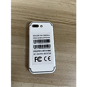 Hipipooo Super Small Mini Smartphone 3G Dual SIM Mobile Phone 1GB RAM 8GB ROM 5.0MP Quad Core Dual Standby Unlocked Small Phones Kids Phone Pocket 2.5 Inch Android Mini Cellphone (White)