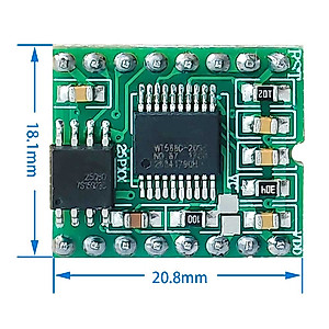 Rakstore WT588D Voice Module Sound Modue Audio Player 20P-32M Memory DC 2.8V- 5.5V