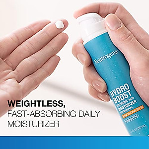 Neutrogena Hydro Boost Hyaluronic Acid Facial Moisturizer with Broad Spectrum SPF 50 Sunscreen, Daily Water Gel Face Moisturizer to Hydrate & Soothe Dry Skin, Fragrance-Free, 1.7 fl. oz
