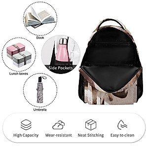 Niapessel Kids Backpack for School, Funny Donkey Pattern Students Bookbags School Bags Girls Boys