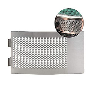 VANKEY Stainless Steel Metal Punched Mesh Panel Fits for Medium&Large Big Green Egg Draft Door Egg Bottom Vent Replacement Punched Metal Panel Big Green Egg Accessories
